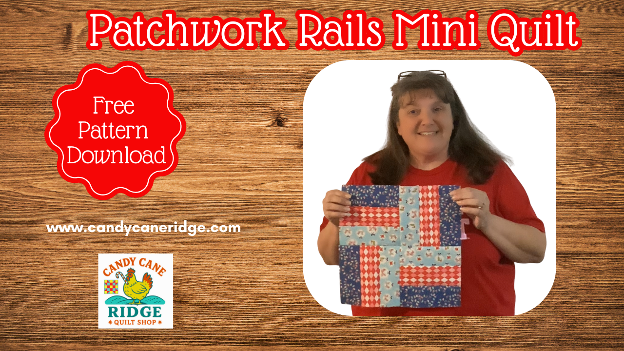 🧵 “Patchwork Rails Mini Quilt | Free Rail Fence Quilt Pattern for Begi ...