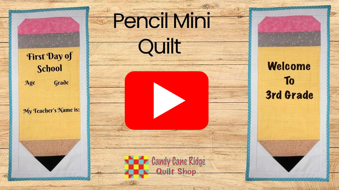 Pencil Mini Quilt Digital Pattern – Candy Cane Ridge